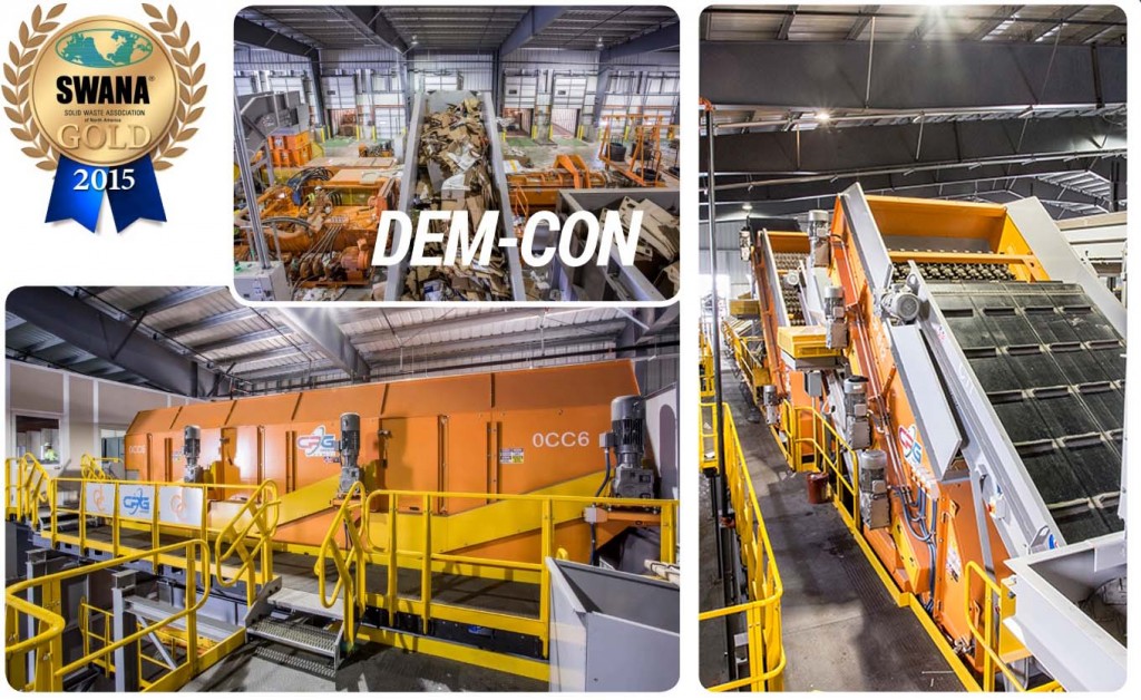 Dem-Con MRF wins Gold Excellence Award in Recycling - CP Group